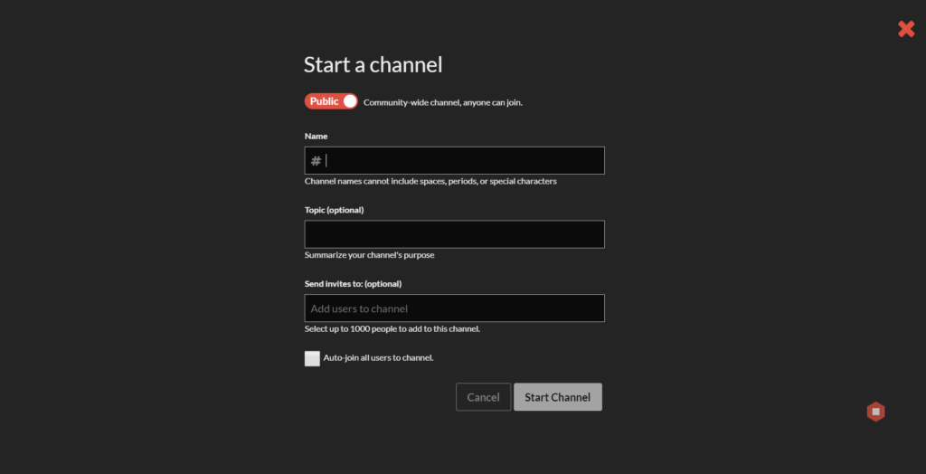 Creating Channels • SynQ