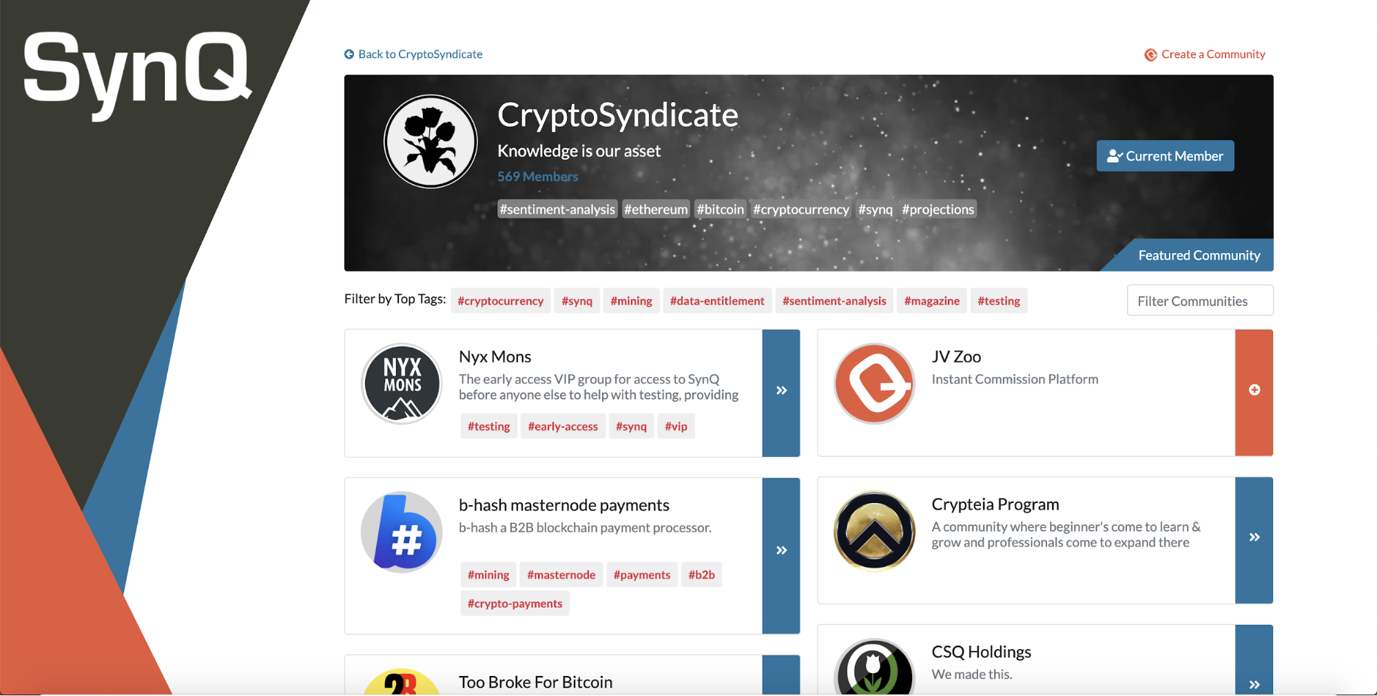 Community Browser • SynQ
