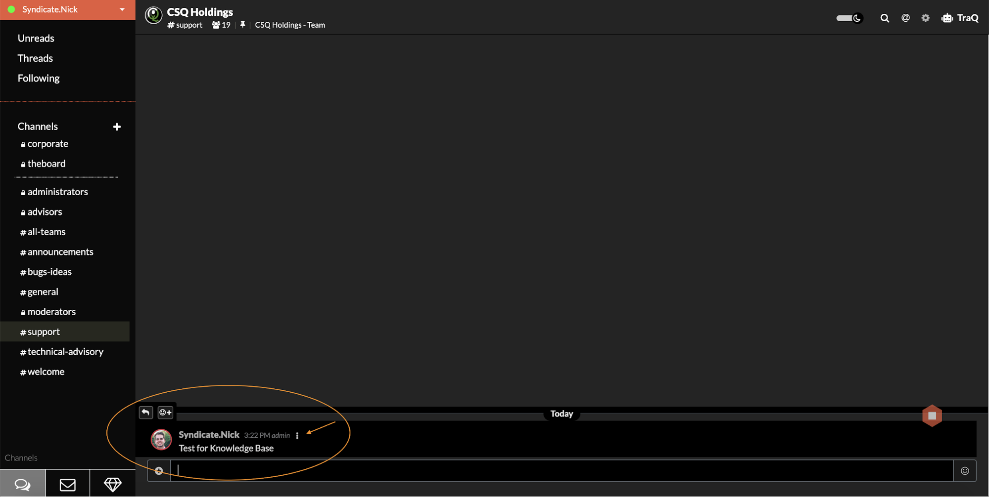 Creating tasks from SynQ UP • SynQ
